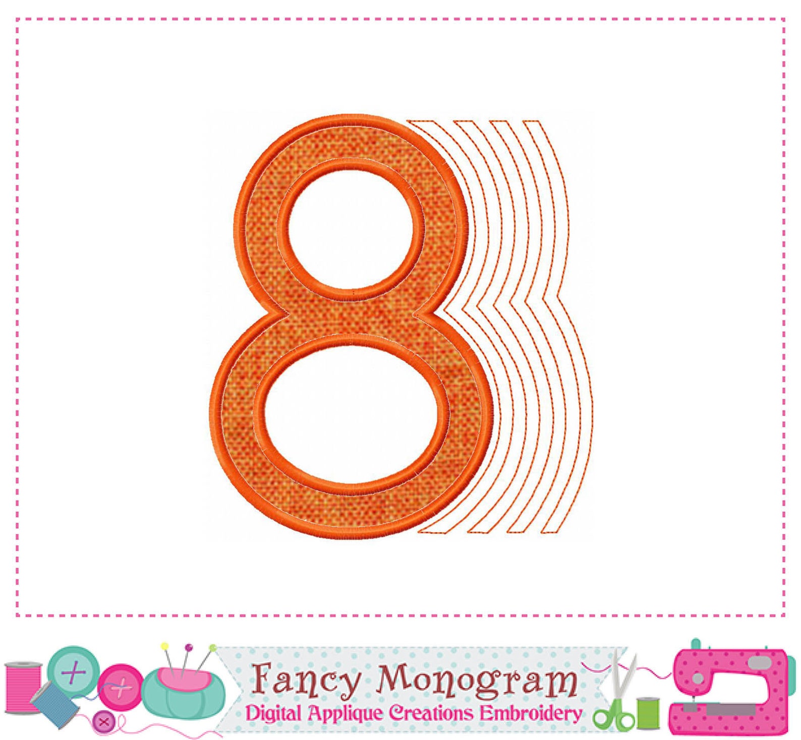 Numbers Applique Numbers Embroidery Numbers Design - Etsy