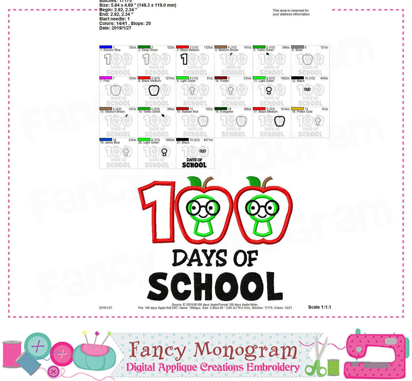 School Design100 Days of Schoolapple Designschool - Etsy