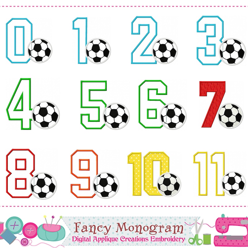 Soccer Applique - Etsy