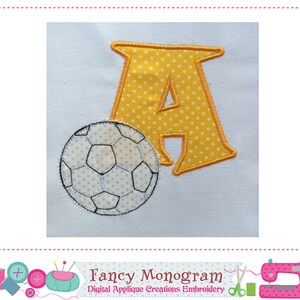 Soccer Alphabet Embroidery Soccer Monograms Design Soccer Letters ...