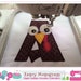 Thanksgiving Turkey Alphabet Monogram: Machine Embroidery Applique ...