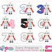 Robot Numbers Applique Embroidery Design Birthday Numbers - Etsy