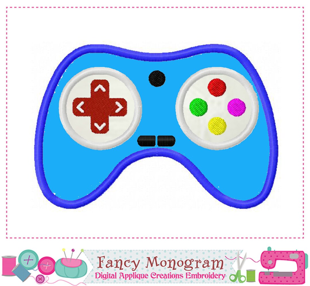 Machine Embroidery Game Controller Applique Design Embroidery Boy ...