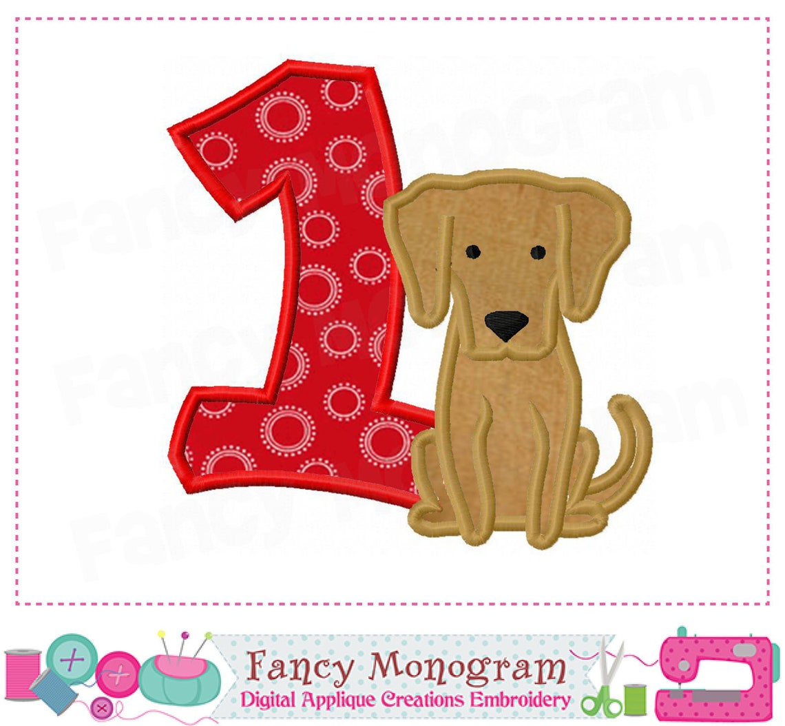 Dog Numbers Applique Puppy Numbers Design Puppy Numbers - Etsy UK