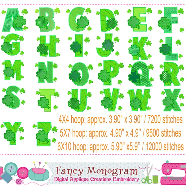 St Patricks Applique - Etsy