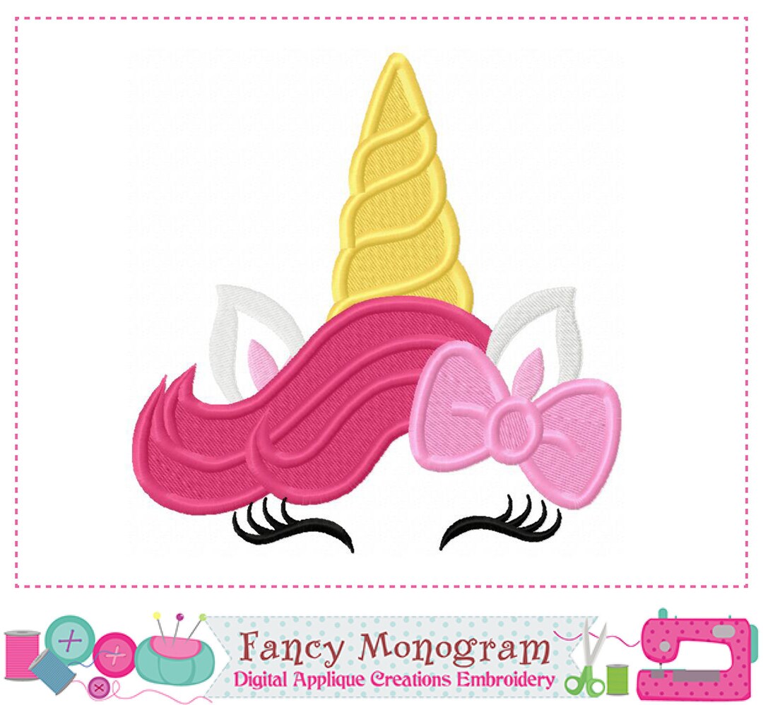 Machine Embrodiery Unicorn Embroidery Design - Baby Girl Embroidery ...
