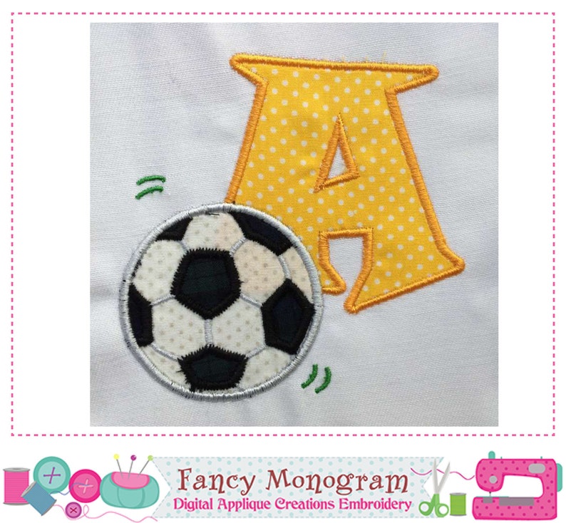 Soccer Alphabet Embroidery Soccer Monograms Design Soccer | Etsy