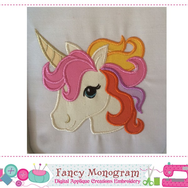Unicorn Applique - Etsy