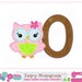 Owl Numbers Applique Birthday Numbers Embroidery Birthday Numbers ...