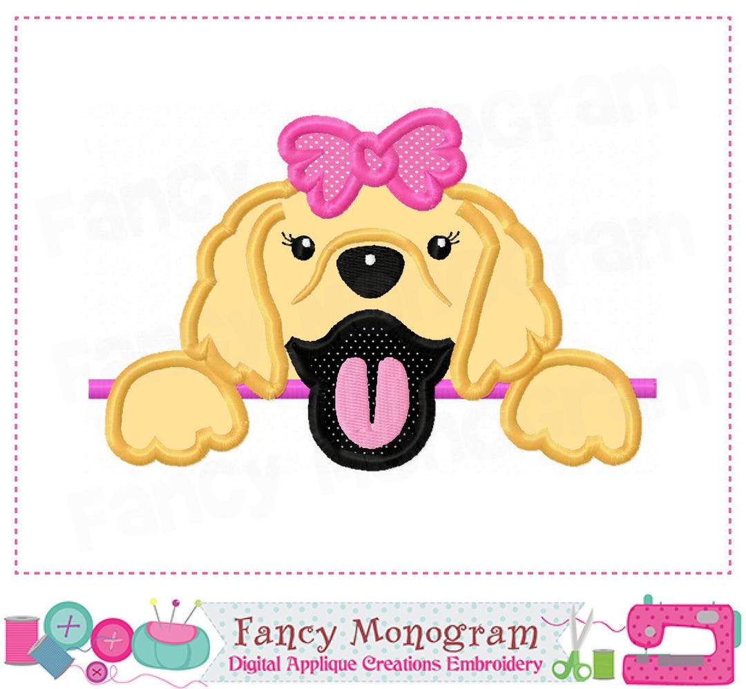 Machine Embroidery Dog Applique Design, Labrador Design, Puppy Applique ...
