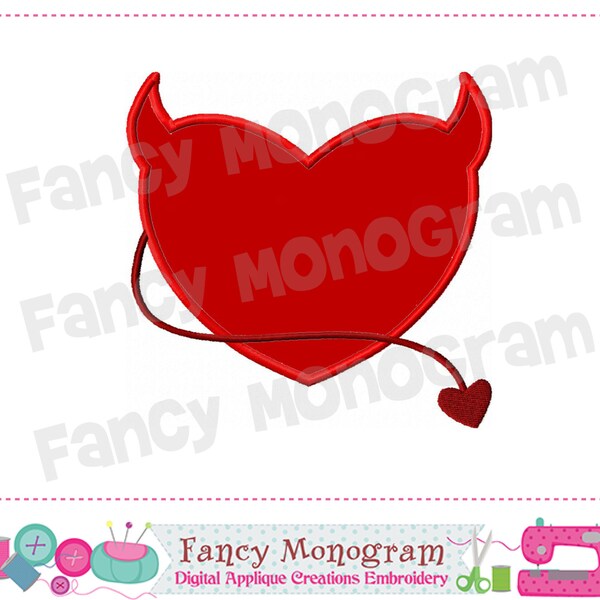 Devil Applique - Etsy