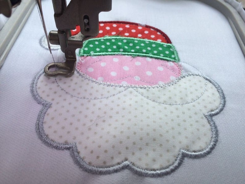 Santa Claus applique Santa Claus embroidery Santa design | Etsy