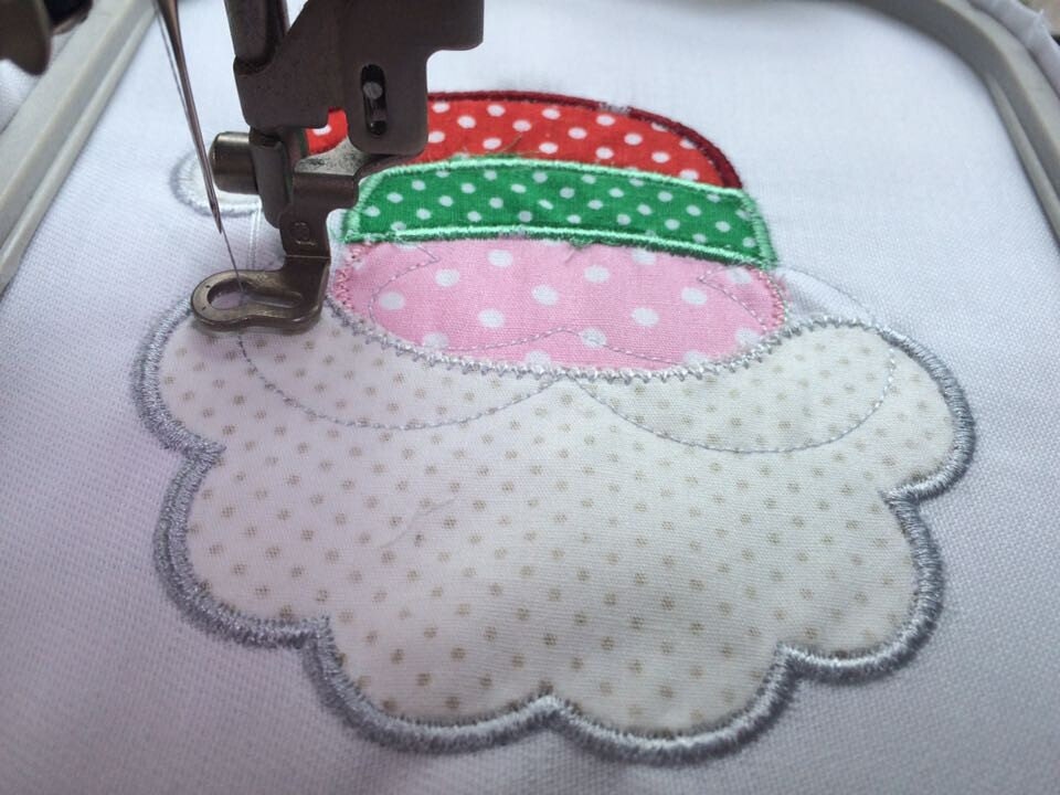 Santa Claus Applique Santa Claus Embroidery Santa Design - Etsy