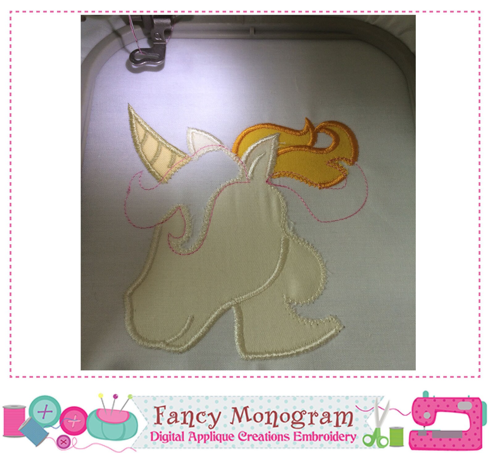 Rainbow Unicorn Number 4 Applique Rainbow Unicorn My 4th | Etsy