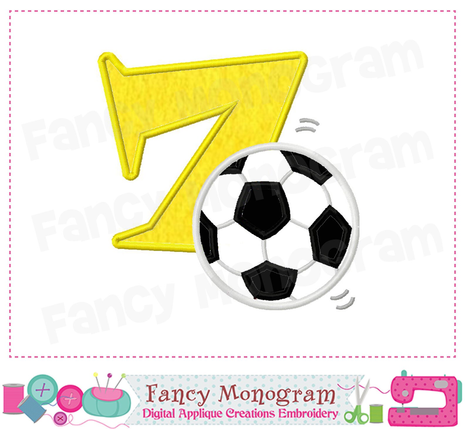 Soccer Numbers Applique Football Numbers Embroidery Soccer | Etsy