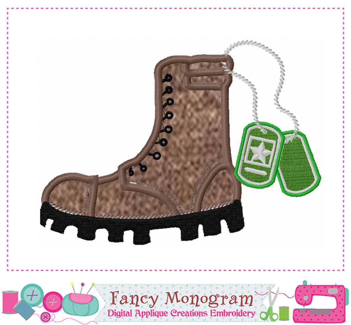 Military Army Embroidery Applique Design 4th of July Design - Etsy