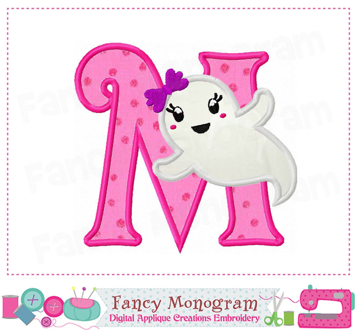 Ghost Alphabet design Halloween Monograms design Halloween | Etsy
