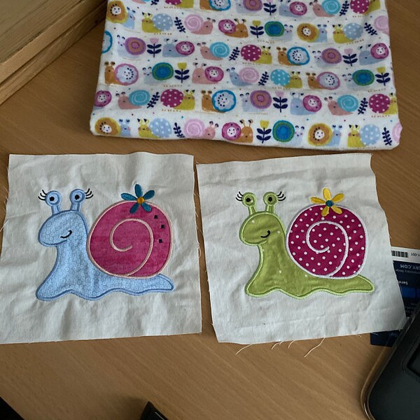 Snail Applique - Etsy