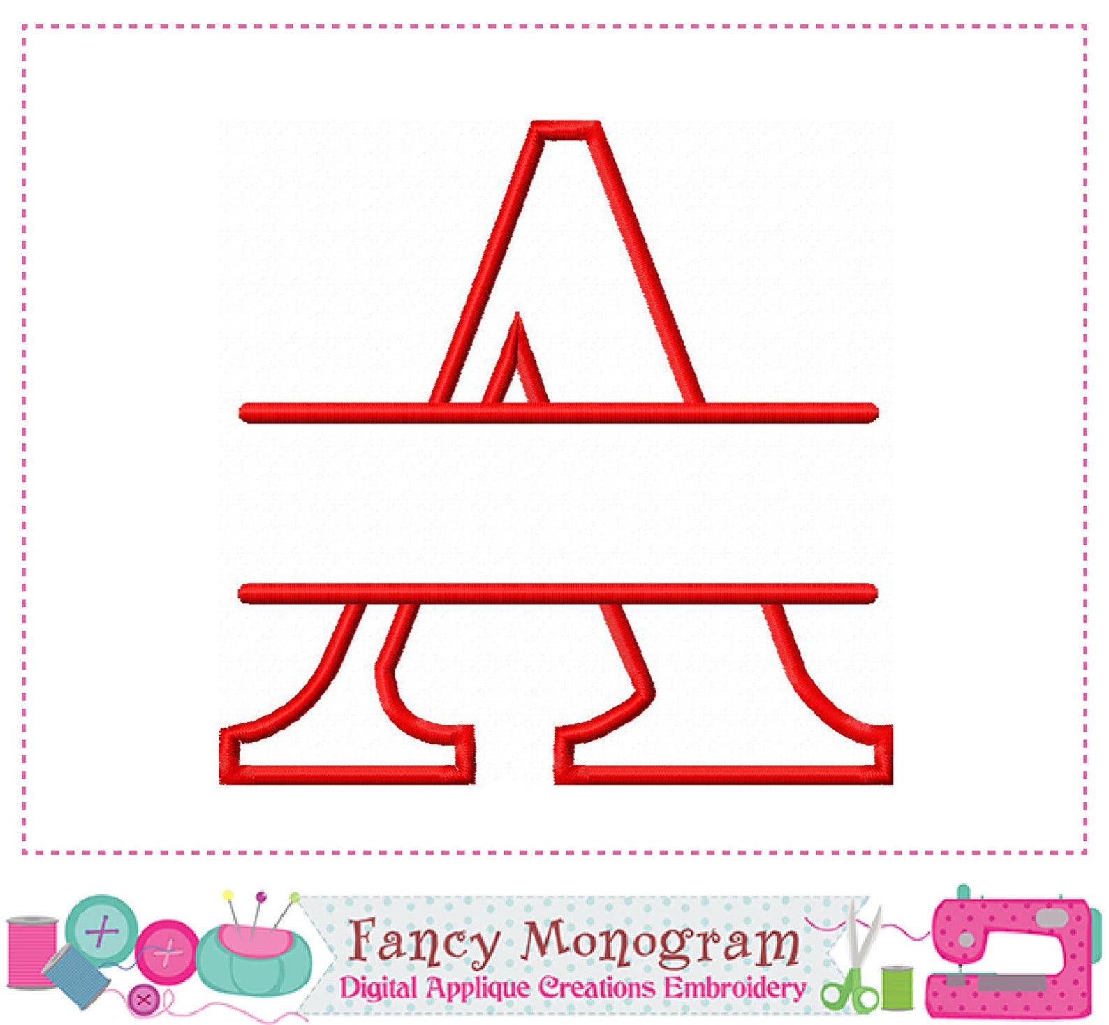 Split Alphabet Split Letters Applique Split Monogram - Etsy