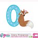 Fox Numbers Applique Design Easter Numbers Applique - Etsy