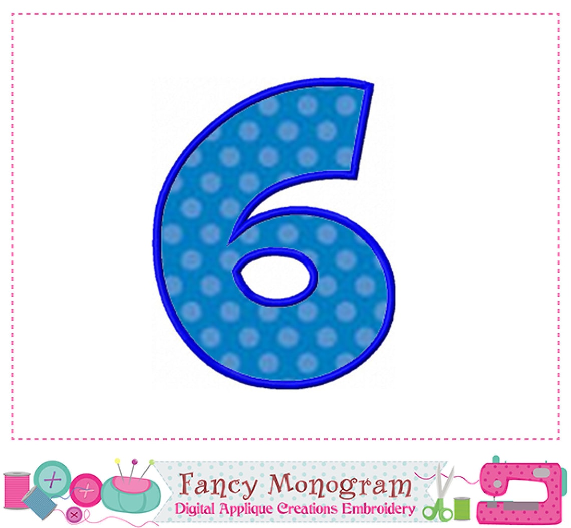 Numbers-embroidery Numbers Applique Birthday Numbers - Etsy