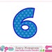 Numbers-embroidery Numbers Applique Birthday Numbers Design Birthday ...