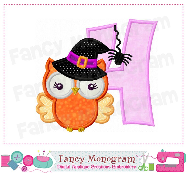 Witch Numbers Applique Design Halloween Numbers Applique - Etsy