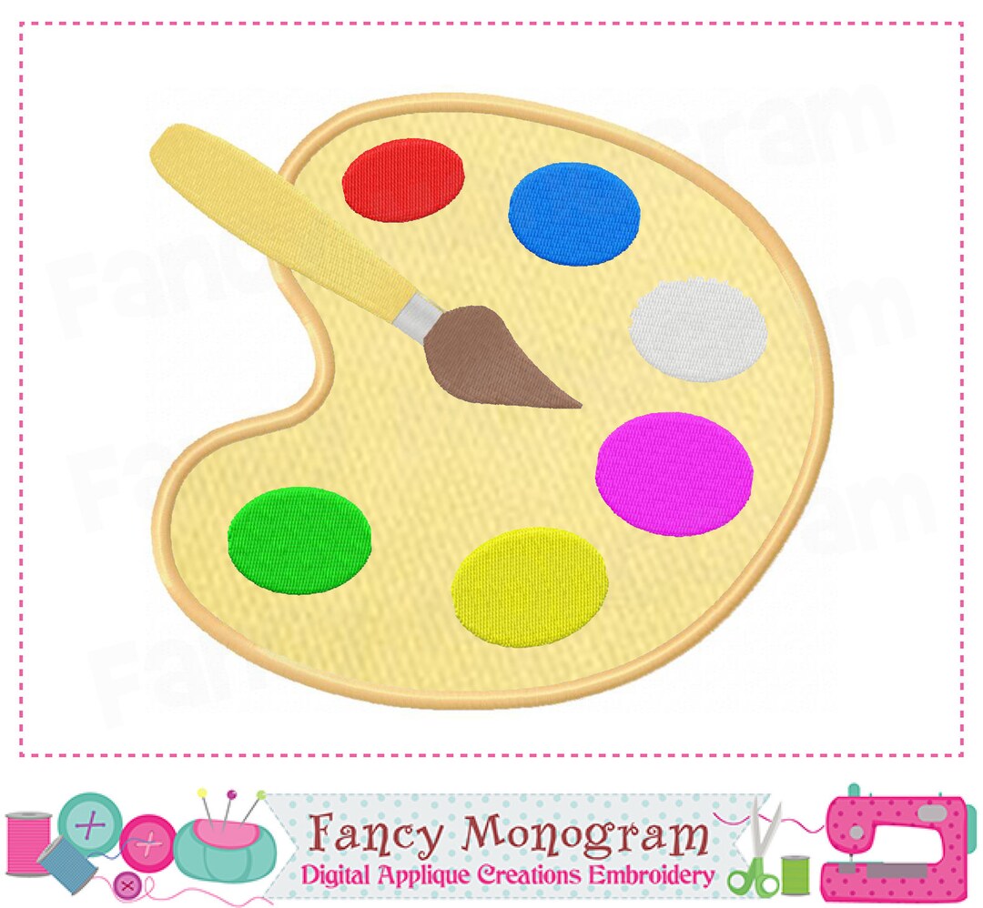 Colorful Machine Embroidery Palette for Back to School Art Projects ...