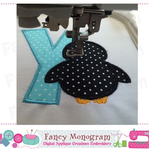 Penguin Alphabet Design Christmas Monograms Design Winter Letters ...