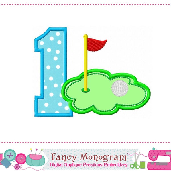 Golf Applique - Etsy