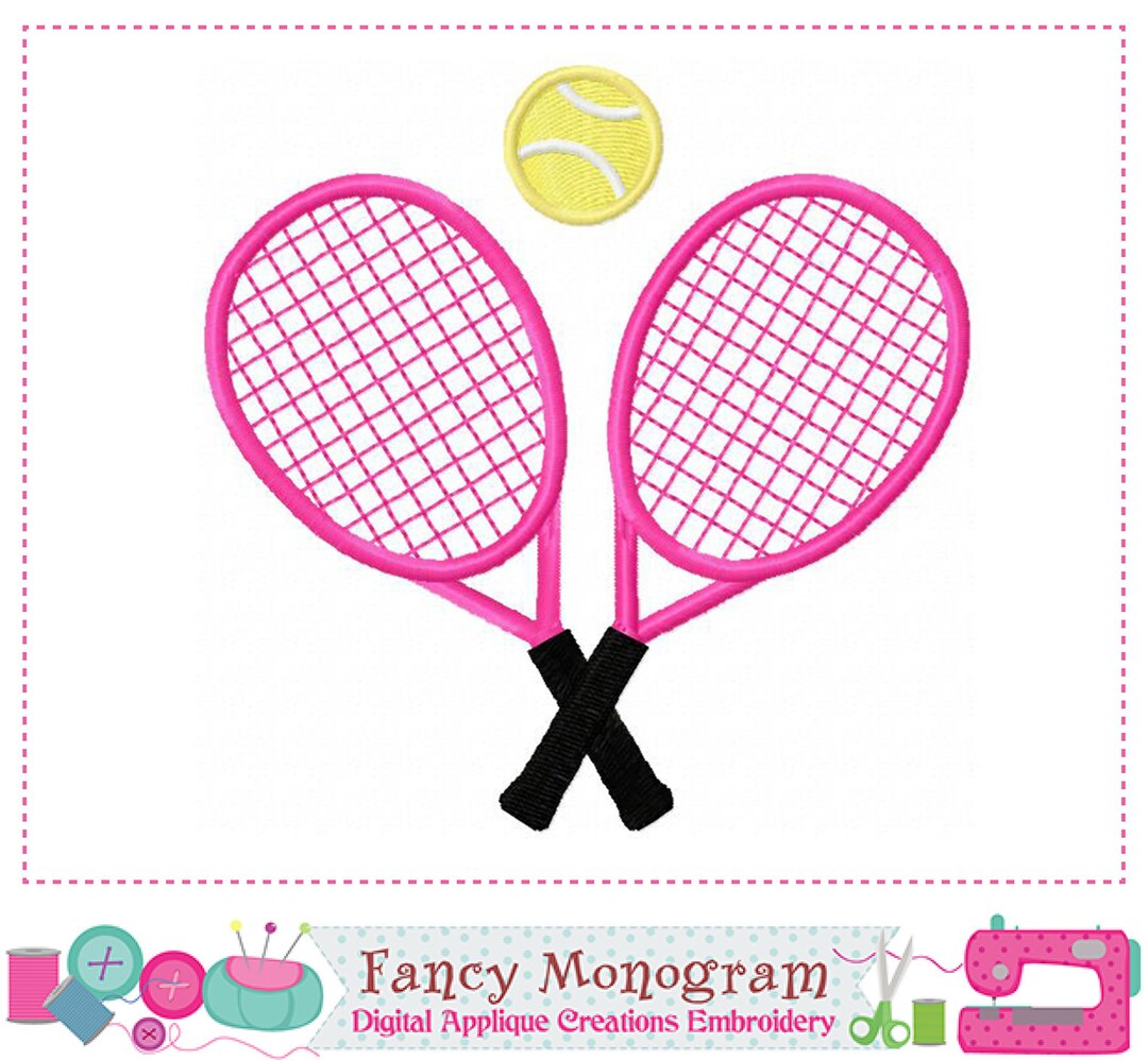 Tennis Embroidery Tennis Design Sports Embroidery Design Tennis ...