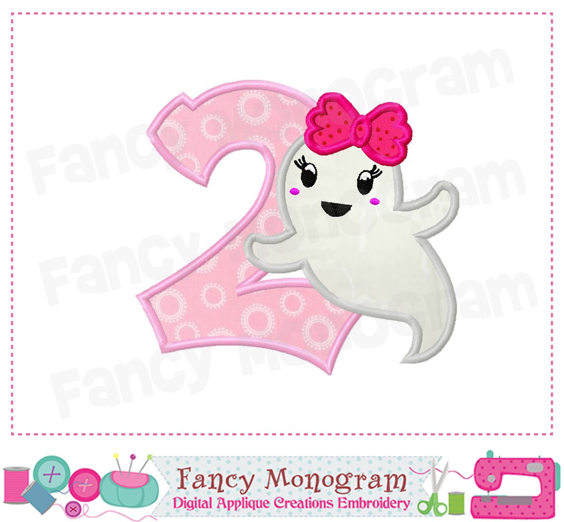 Halloween Numbers applique Ghost Numbers embroidery | Etsy