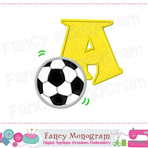 Soccer Alphabet Embroidery Soccer Monograms Design Soccer Letters ...
