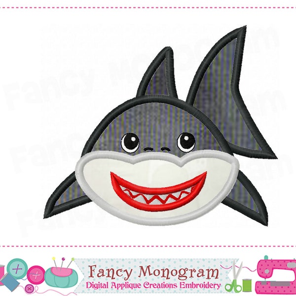 Shark Applique - Etsy