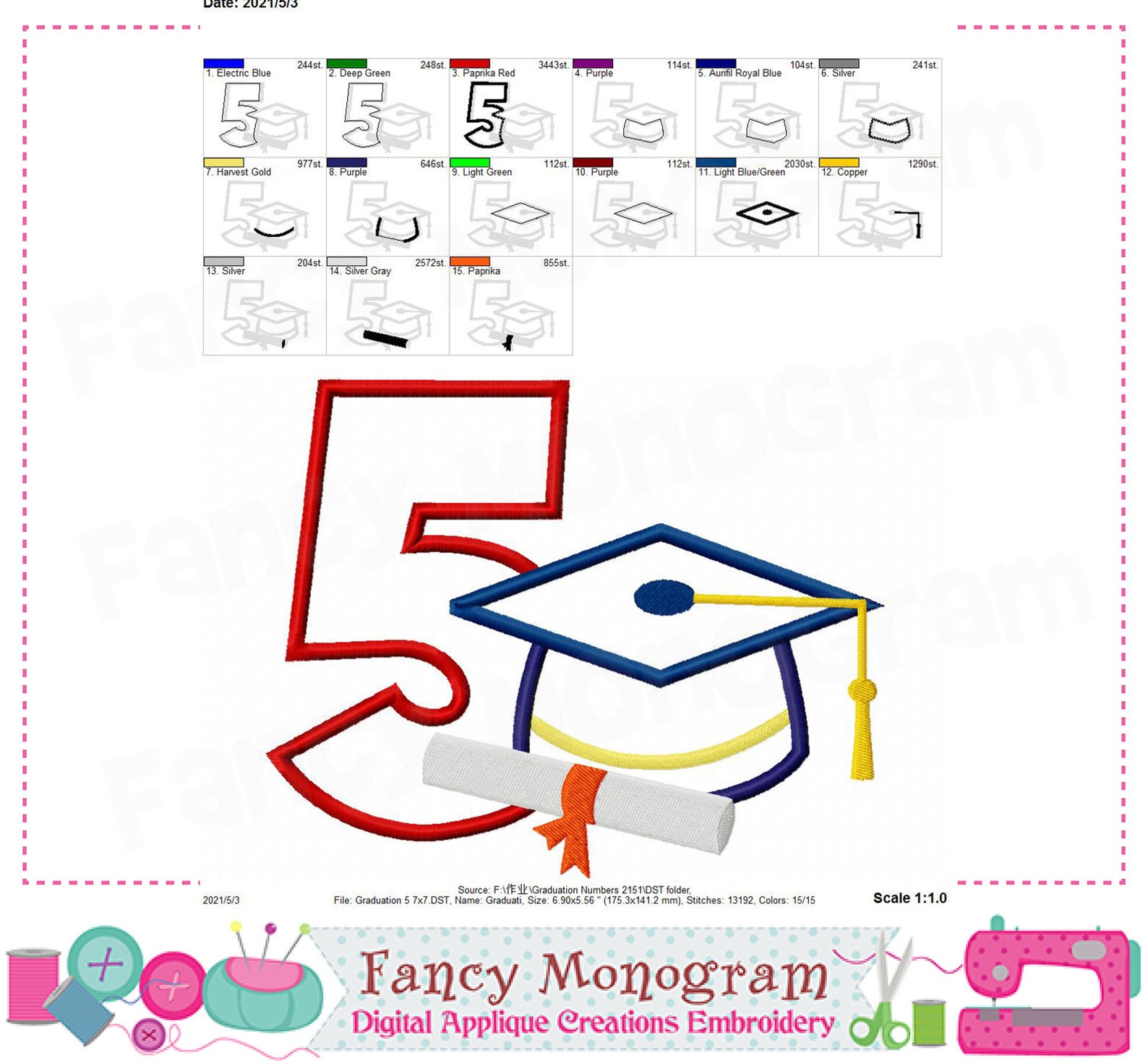 My 5th Birthday My 5th Graduation Cap Graduation Cap - Etsy