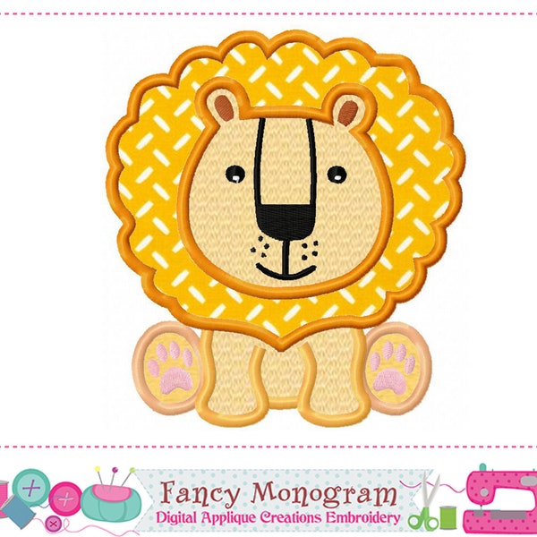 Lion Applique - Etsy