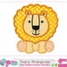 Lion Baby Applique Embroidery Design Lion Applique - Etsy