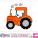 Tractor Applique Tractor Design Tractor Embroidery - Etsy