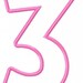 Numbers-embroidery Numbers Applique Birthday Numbers - Etsy