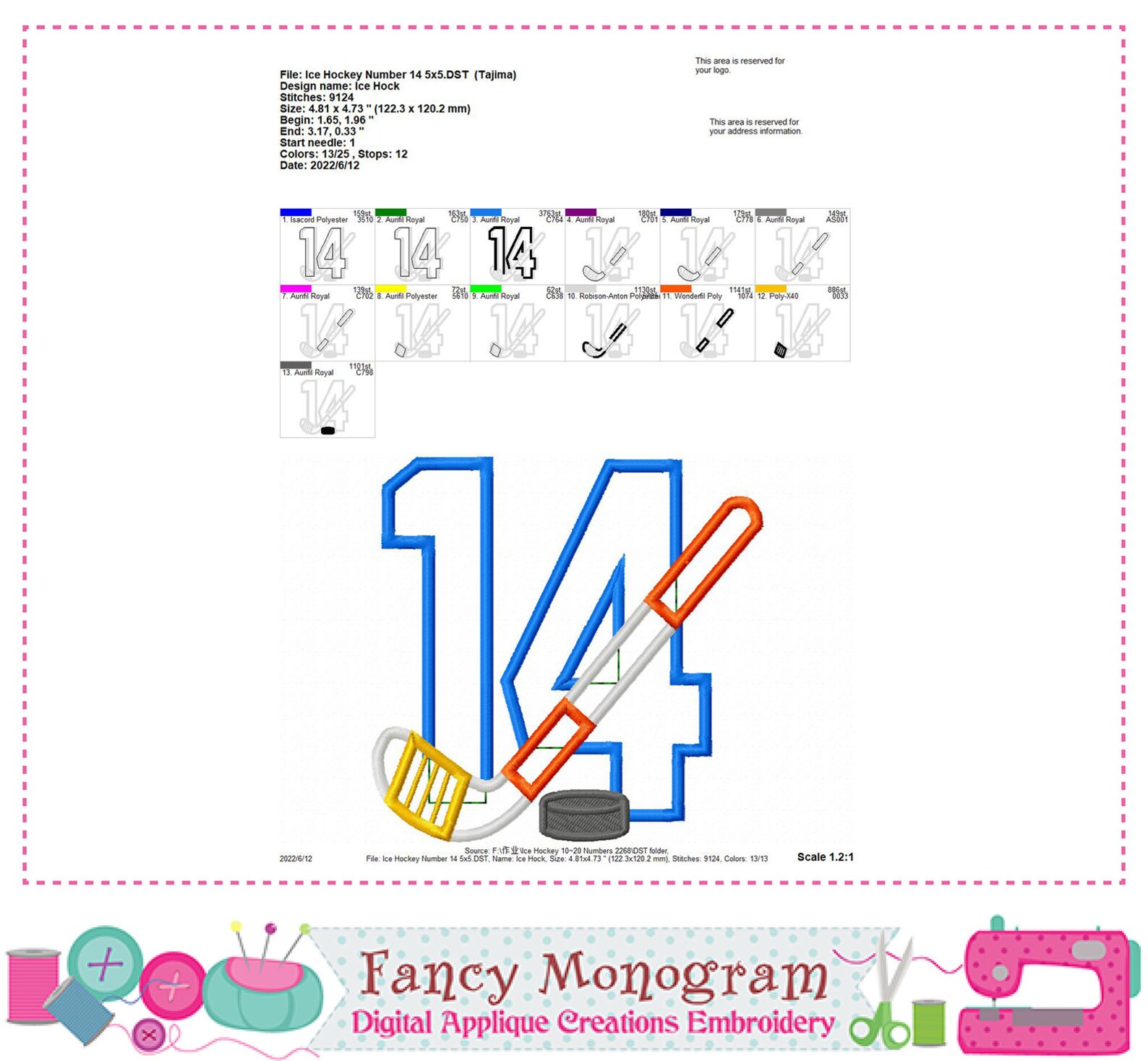 Ice Hockey Numbers 1020 Applique Embroidery Design Back to School ...