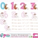 Fox Numbers Applique Design Easter Numbers Applique - Etsy