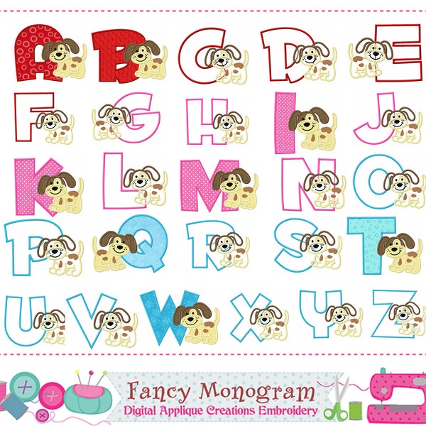 Puppy Embroidery - Etsy