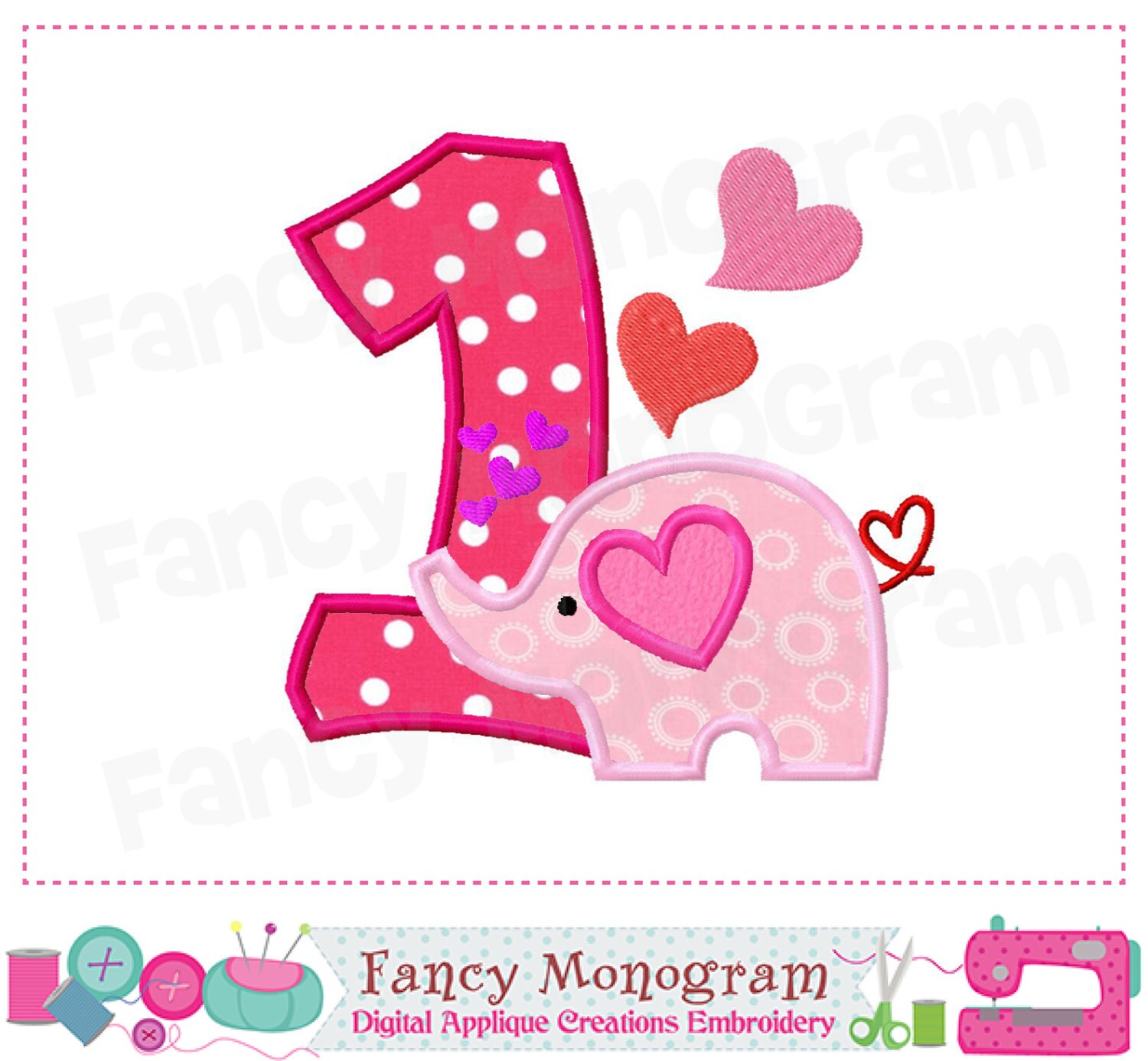 Baby girl Number 1 appliqueMy 1st birthdayBirthday Number | Etsy