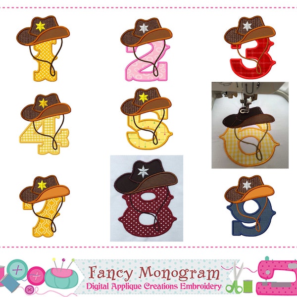 Cowboy Applique - Etsy