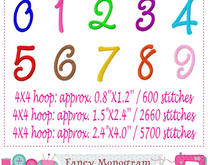 Fancy Monogram Applique Creations Embroidery by FancyMonogram