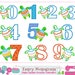 Turtle Numbersapplique Design Summer Numbers Embroidery Design Beach ...