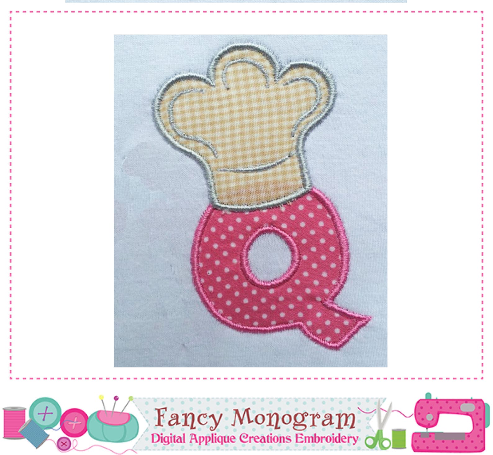 Cooking Monograms Font - Chef Alphabet Applique Embroidery Design -1653 ...