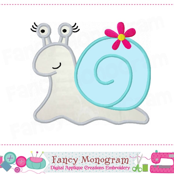 Snail Applique - Etsy