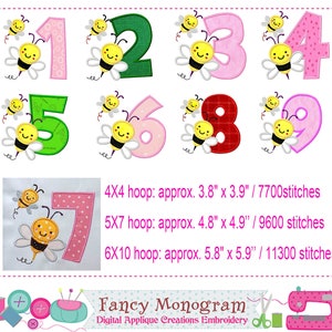 Bumble Bee Applique - Etsy