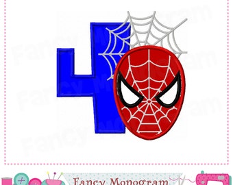 Number 4 Applique - Etsy